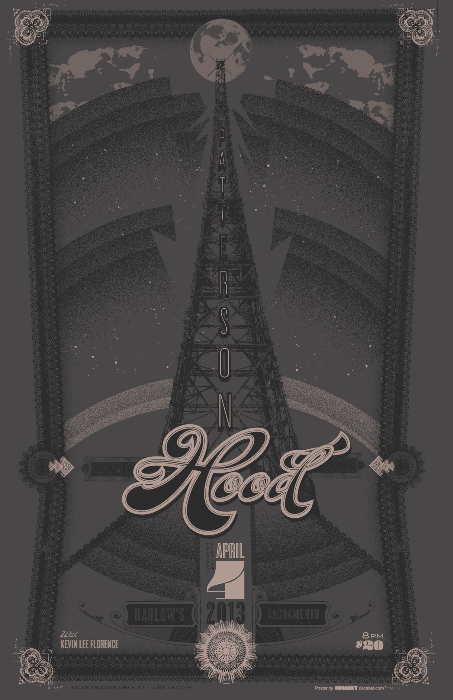 Patterson Hood Poster Sacramento 2013 - Decabet